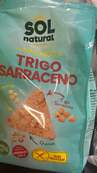 Características de SOL NATURAL NACHOS DE TRIGO SARRACENO