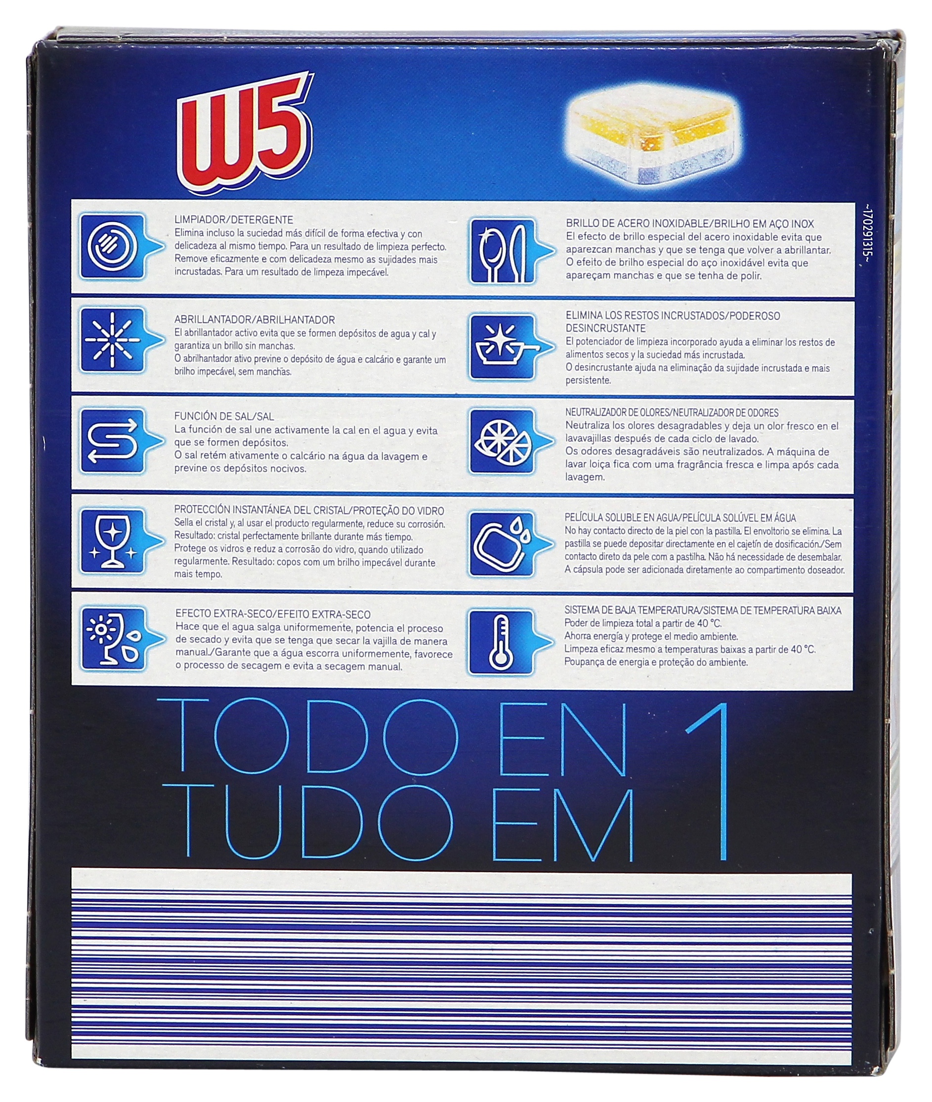 W5 (LIDL) PASTILLAS LAVAVAJILLAS TODO EN 1 Detergente | OCU