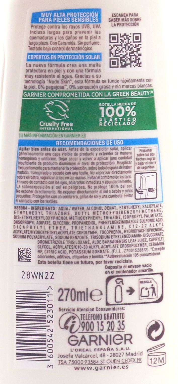 Test y Opiniones GARNIER DELIAL SENSITIVE ADVANCED 50+ | OCU