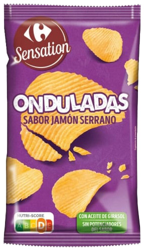 Características de CARREFOUR SENSATION Onduladas sabor jamón serrano