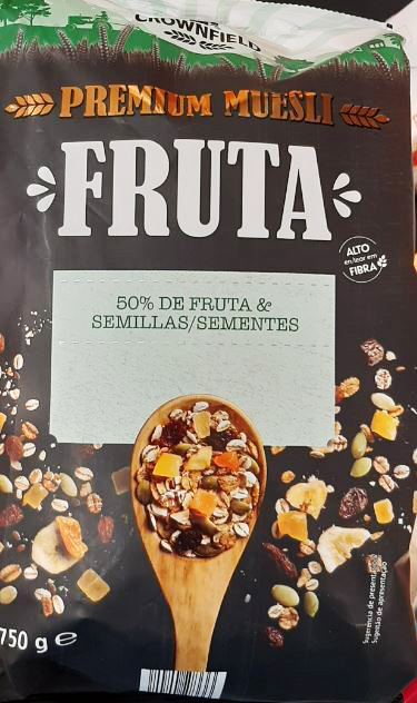 CROWNFIELD (LIDL) MUESLI PREMIUM CON FRUTA Y SEMILLAS. : análisis y ...