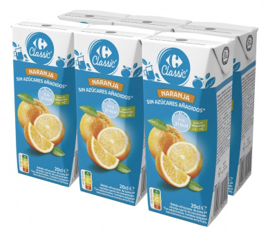 CARREFOUR CLASSIC NARANJA SIN AZÚCARES AÑADIDOS | OCU