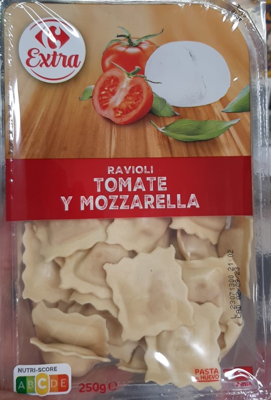 Pasta CARREFOUR EXTRA RAVIOLI TOMATE Y MOZARELLA: todos los detalles