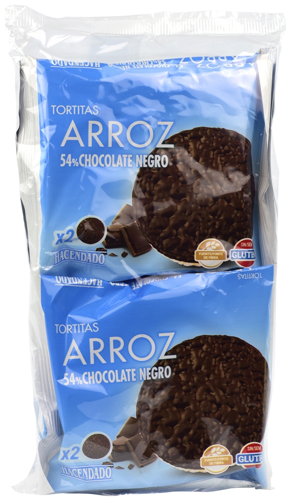 HACENDADO (MERCADONA) TORTITA DE ARROZ CON CHOCOLATE NEGRO 2025| OCU
