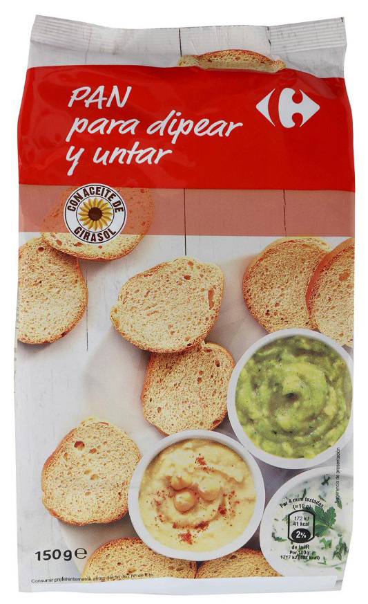 Pan tostado CARREFOUR PAN PARA DIPEAR Y UNTAR: todos los detalles