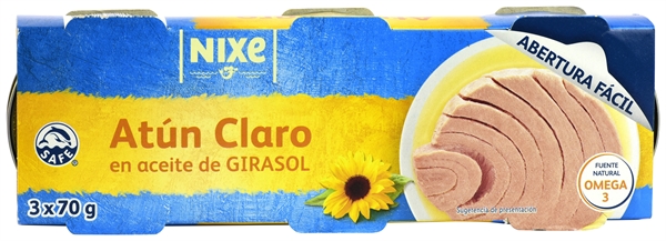 NIXE (LIDL) ATÚN CLARO EN ACEITE DE GIRASOL: todos los detalles y precio